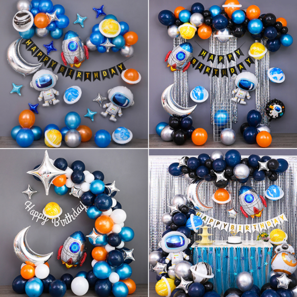 Starry Sky Space Theme Birthday Decoration Balloons | Only Inspired ...