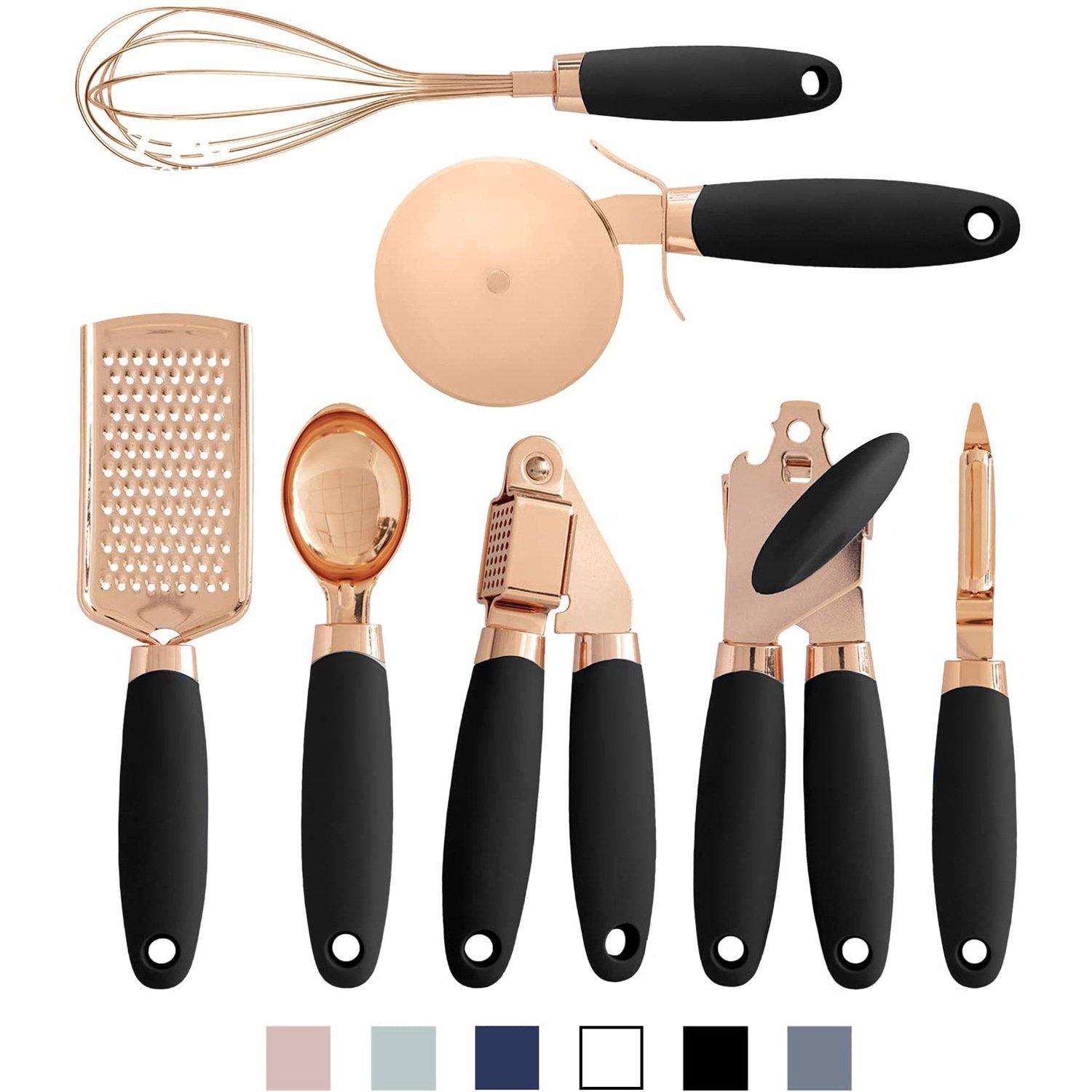 Rose Gold Stainless Steel Kitchen Tool Set (7 PCs) | Only Inspired ...