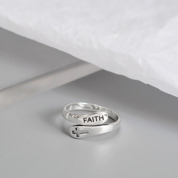 Faith and Cross Wrap Ring | Only Inspired Gifts Boutique
