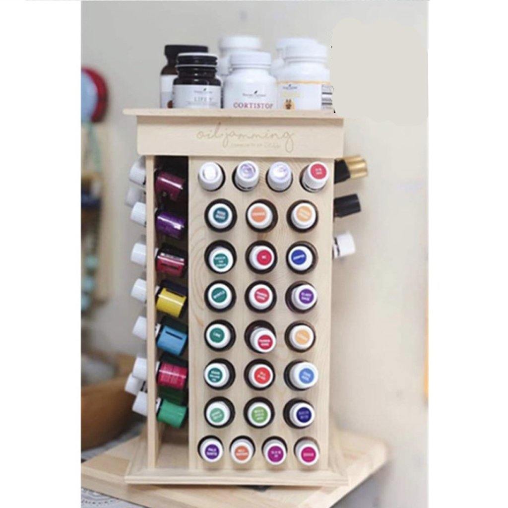 Wooden Rotating Essential Oil Rack | Only Inspired Gifts Boutique